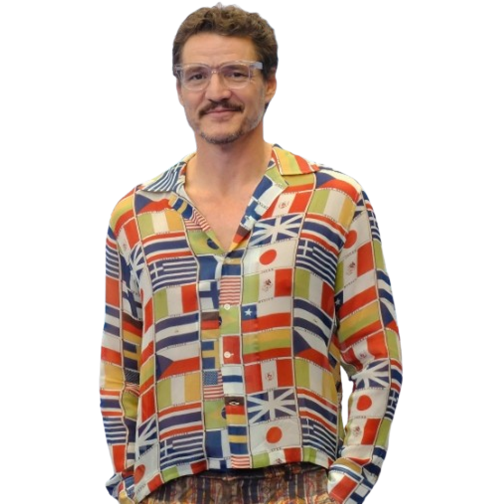 Pedro Pascal Flag Shirt | America Suits