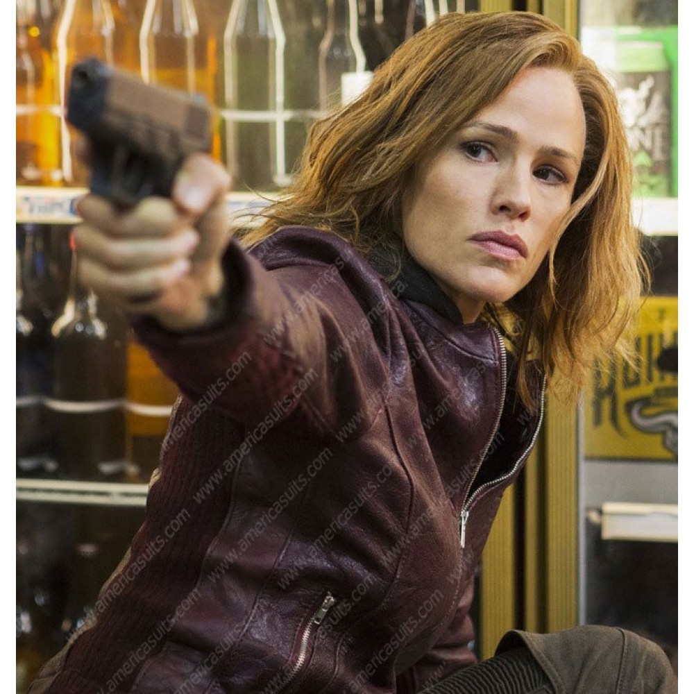 Peppermint Jennifer Garner Leather Jacket | americasuits.com Peppermint Jennifer Garner Leather Jacket | americasuits.com