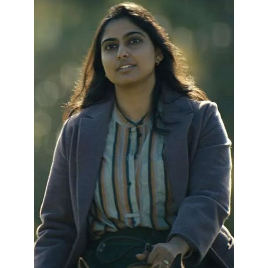 Rani Singh Sweet Tooth Purple Coat | AmericaSuits