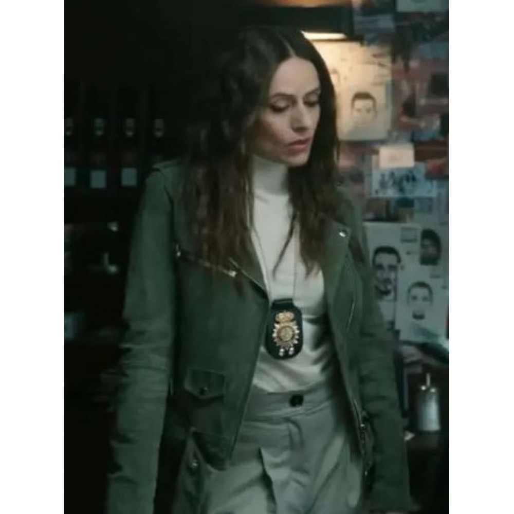 Raquel Murillo Berlin S01 Suede Leather Jacket | AmericaSuits