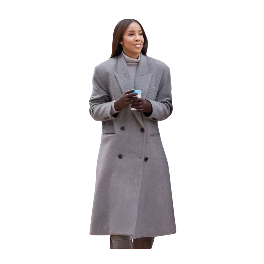 Relationship Goals Kelly Rowland Grey Trench Coat | America Suits