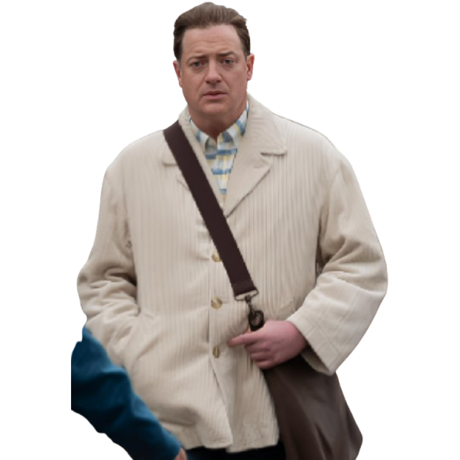 Rental Family 2025 Brendan Fraser Corduroy Coat | Rental Family Outfit