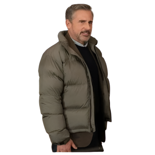 Rooster Steve Carell Puffer Jacket | America Suits