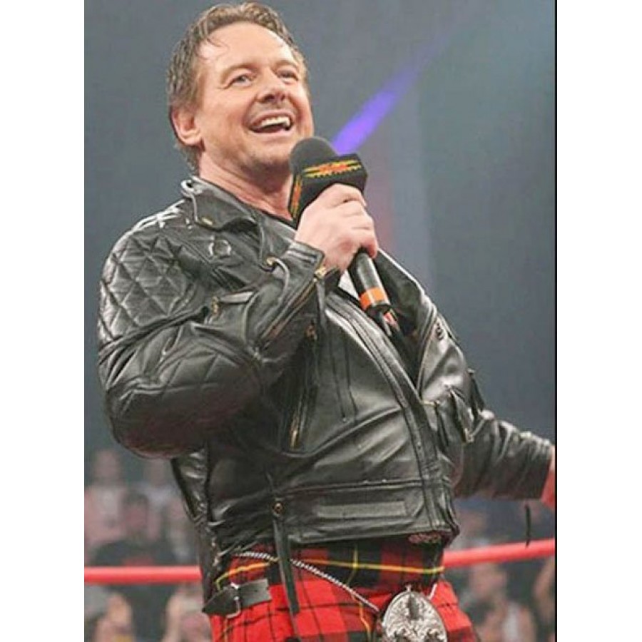 Rowdy Roddy Piper Black Leather Jacket