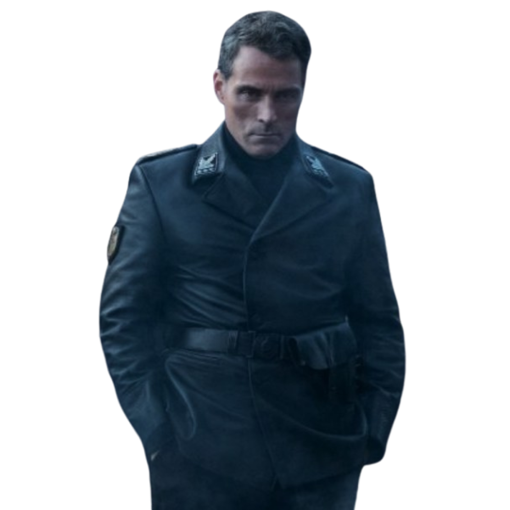 Rufus Sewell The Man in the High Castle John Black Leather Jacket
