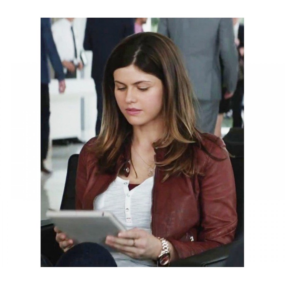 San Andreas Movie Alexandria Daddario Leather Jacket