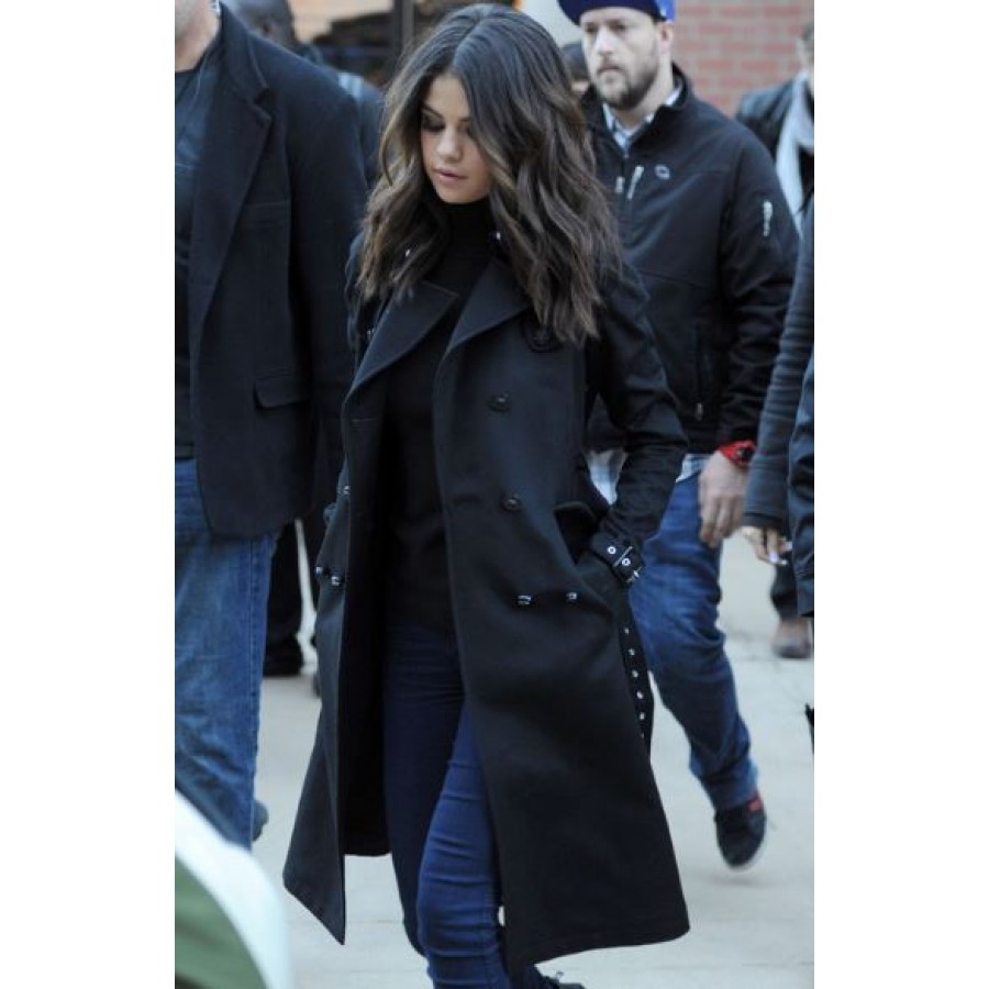 Selena Gomez Wool Coat | AmericaSuits