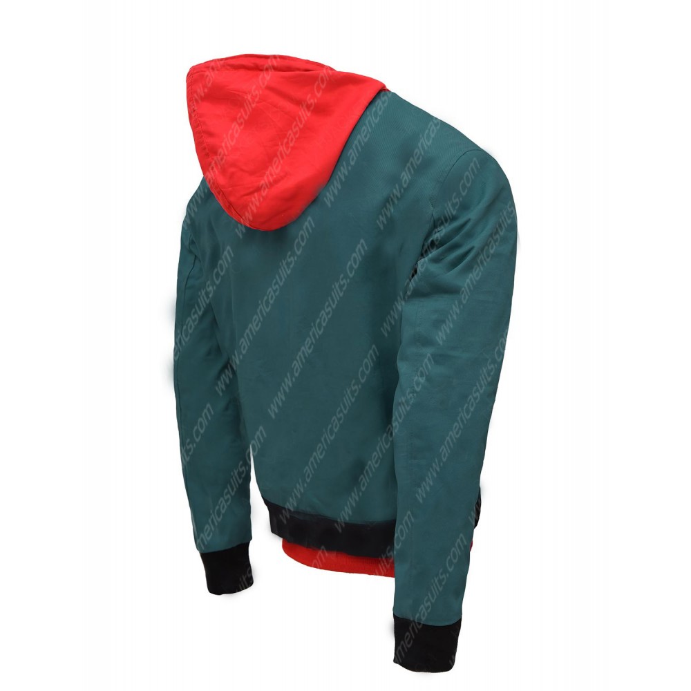 Spider Man Into The Spider Verse Green Jacket