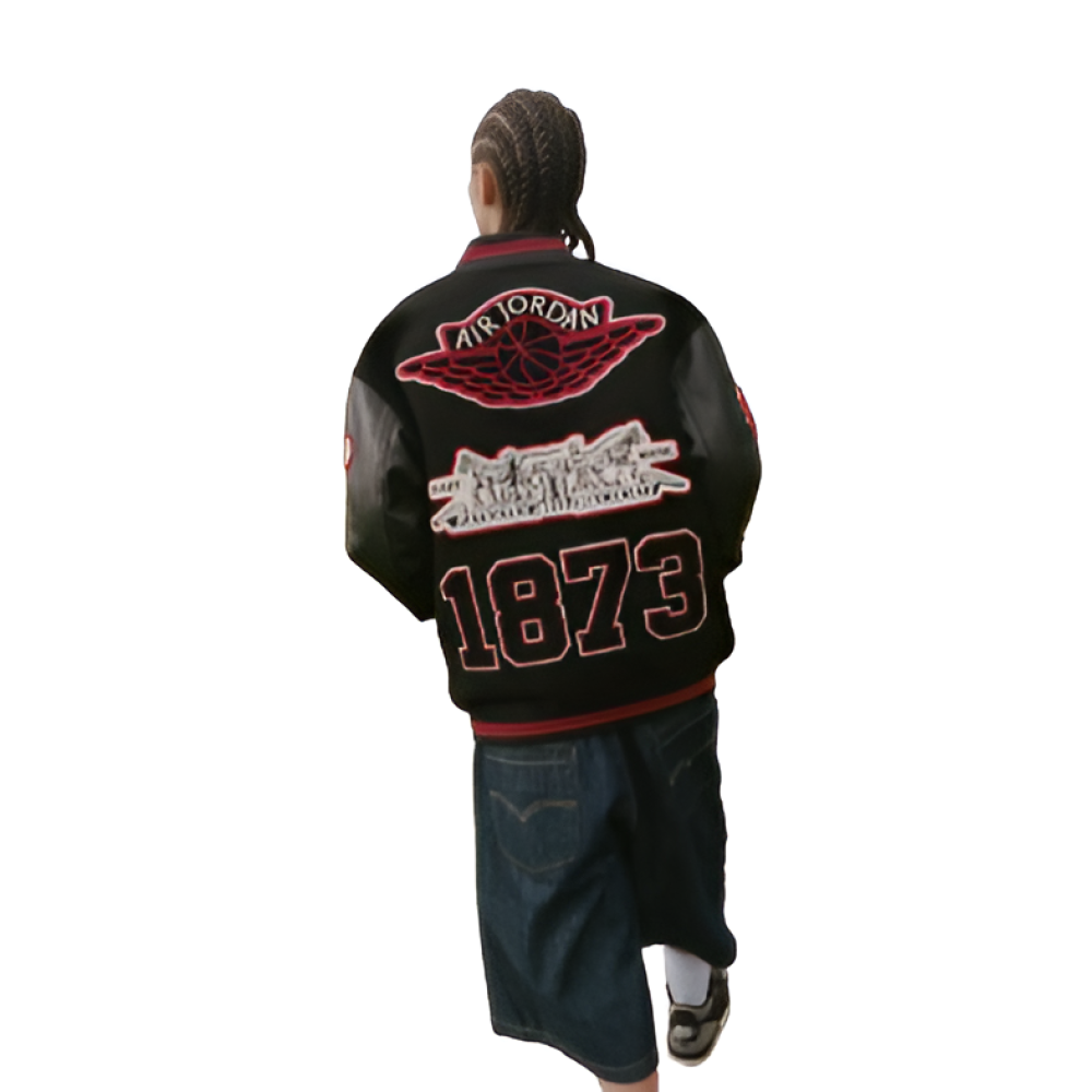 Spike Lee Black Varsity Jacket | Wool & Leather Sleeves | America Suits