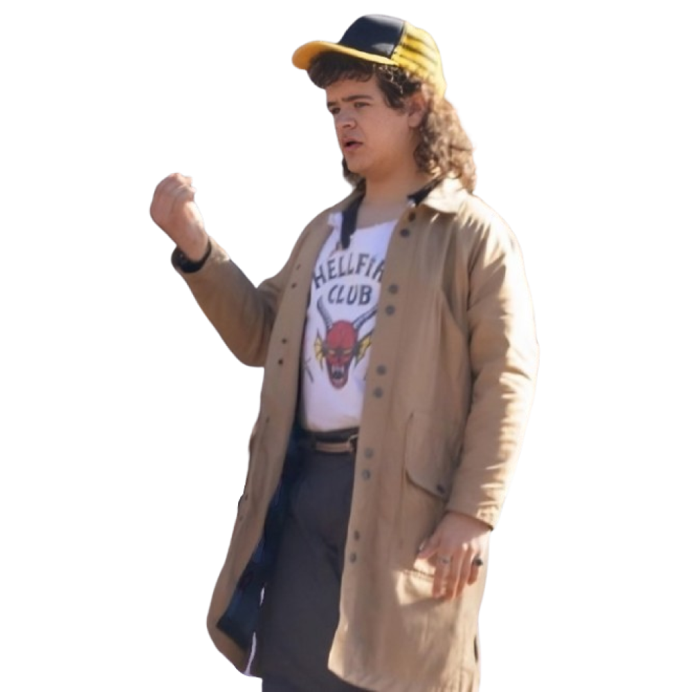 Stranger Things S05 Dustin Henderson Beige Coat | Stranger Things S05 ...