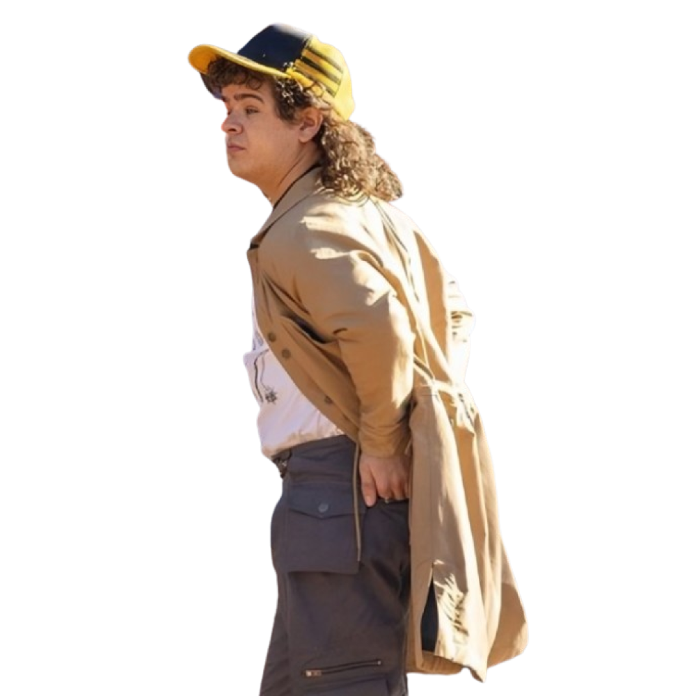 Stranger Things S05 Dustin Henderson Beige Coat | Stranger Things S05 ...