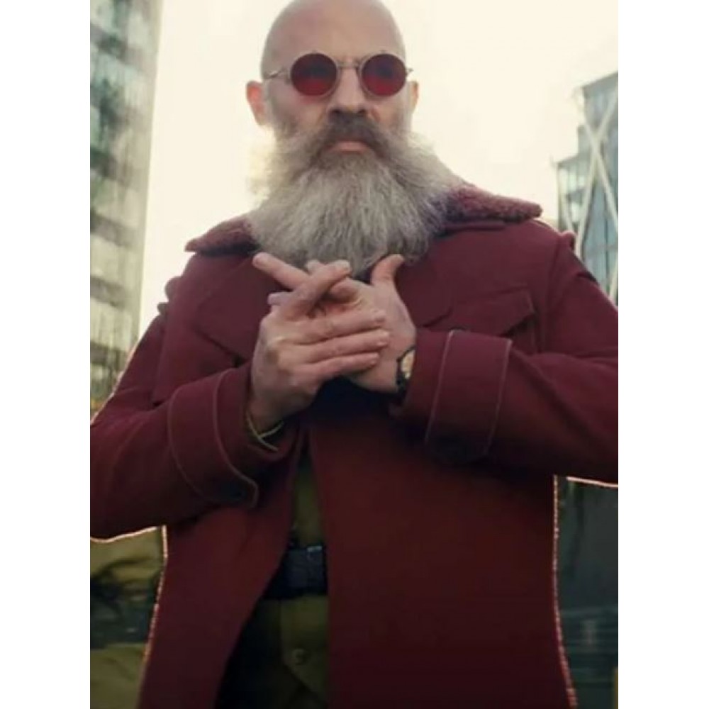 Sweet Tooth General Abbot Maroon Coat | AmericaSuits