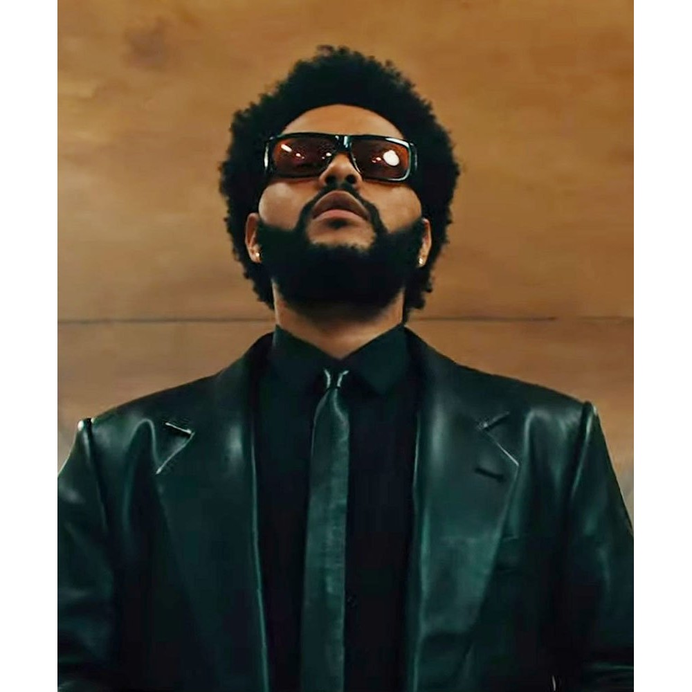 Take My Breath 2021 The Weeknd Leather Coat