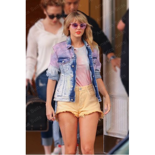 Taylor Swift Tie-Dye Blue Jacket | 15% OFF