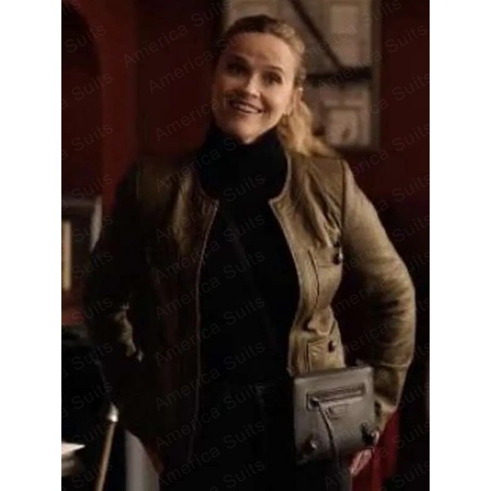 The Morning Show Bradley Jackson Green Leather Jacket