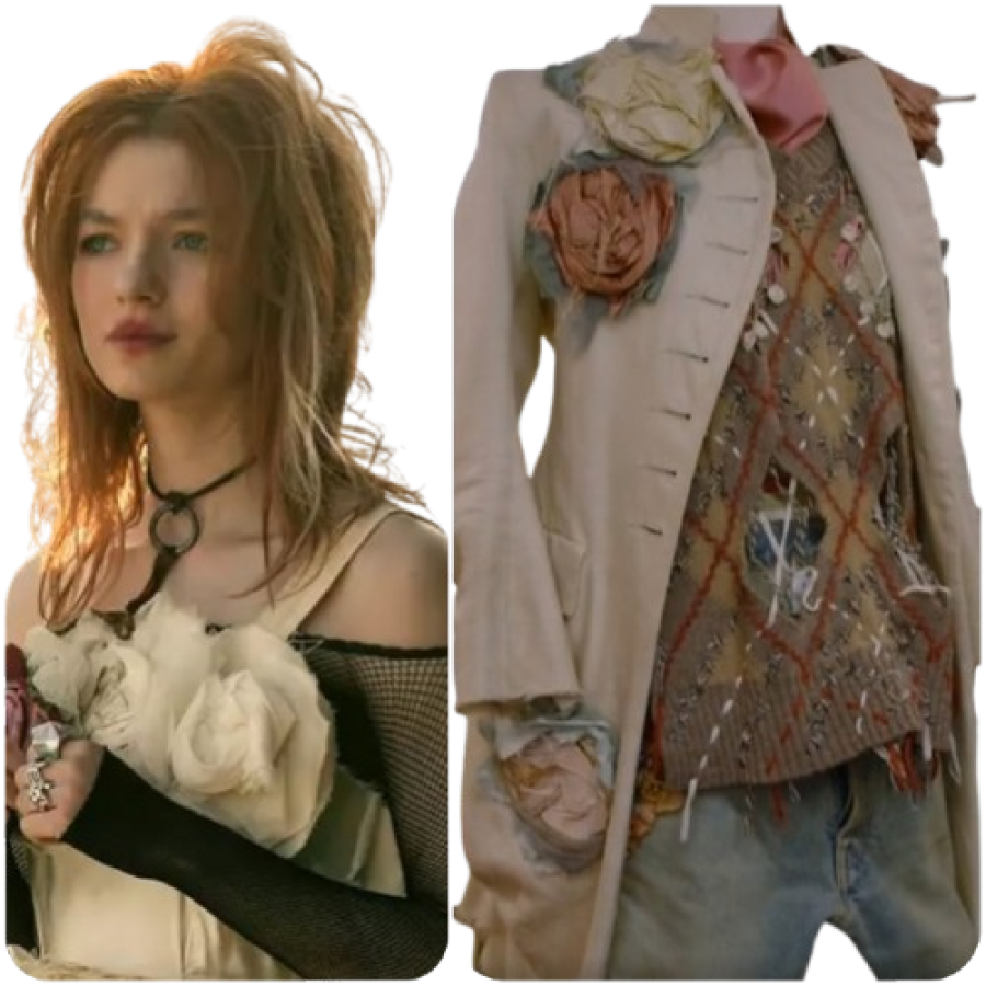 The Sandman Season 2 Delirium Flower Patchwork Coat | Delirium Coat