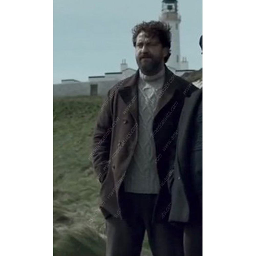 The Vanishing Gerard Butler Wool Coat | americasuits.com