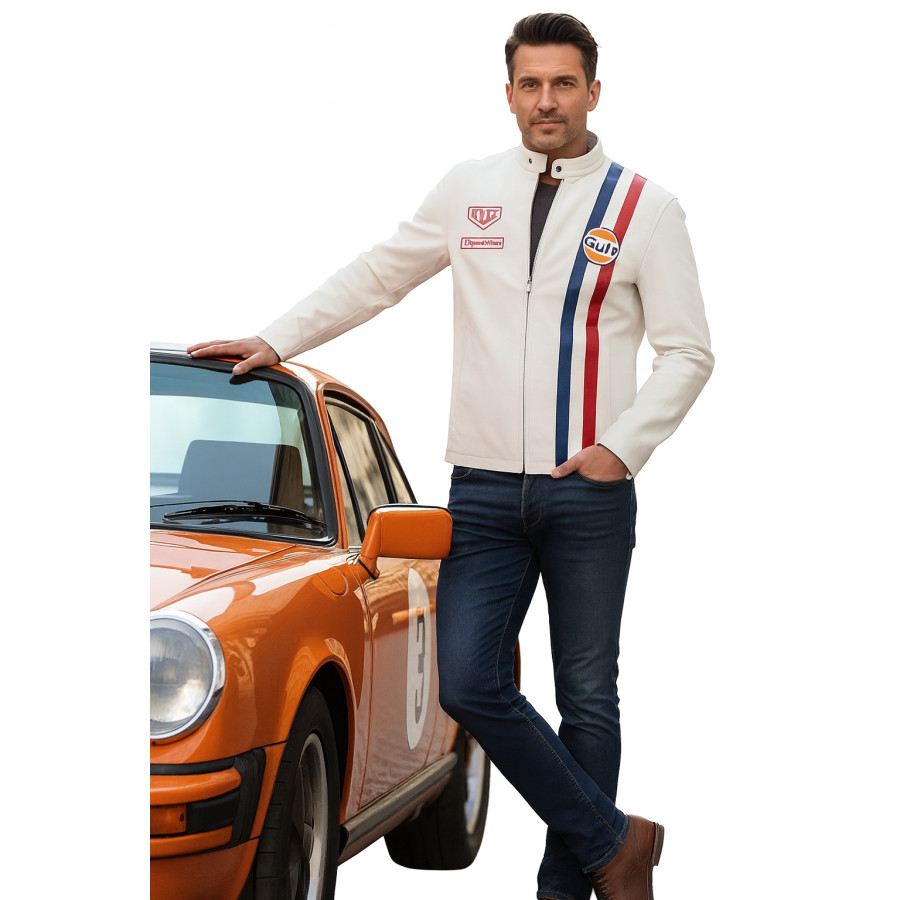 Vintage Style Gulf Racing Jacket Unisex