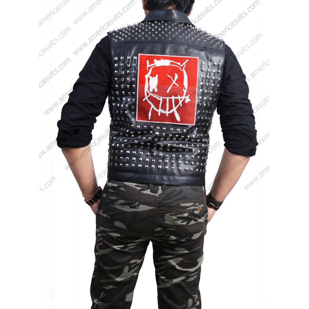 Watch Dog 2 Leather jacket For Men | americasuits.com
