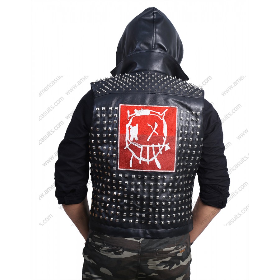 Watch Dog 2 Leather jacket For Men | americasuits.com