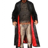 Wesly Snipes Blade Triinity Long Leather Coat
