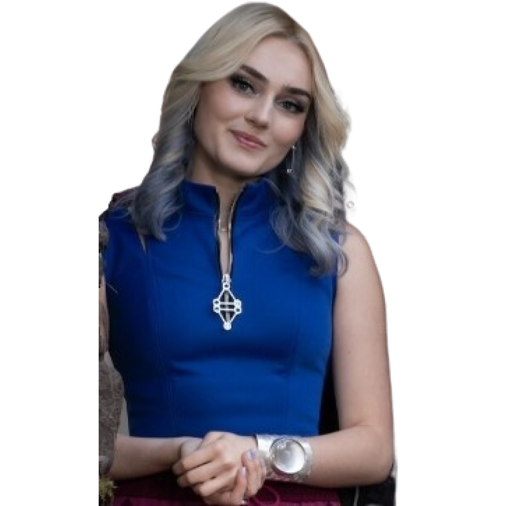 Addison Zombies 4 Blue Vest | Meg Donnelly Inspired Sleeveless Zipper Vest