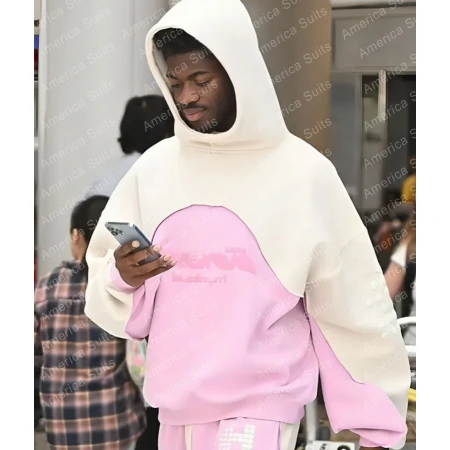 Lil Nas X Cream Pink Tracksuit | America Suits
