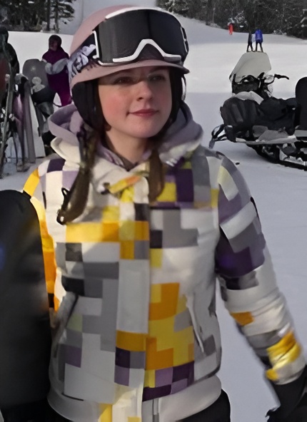 Madison MacIsaac My Secret Santa Puffer Hooded Jacket