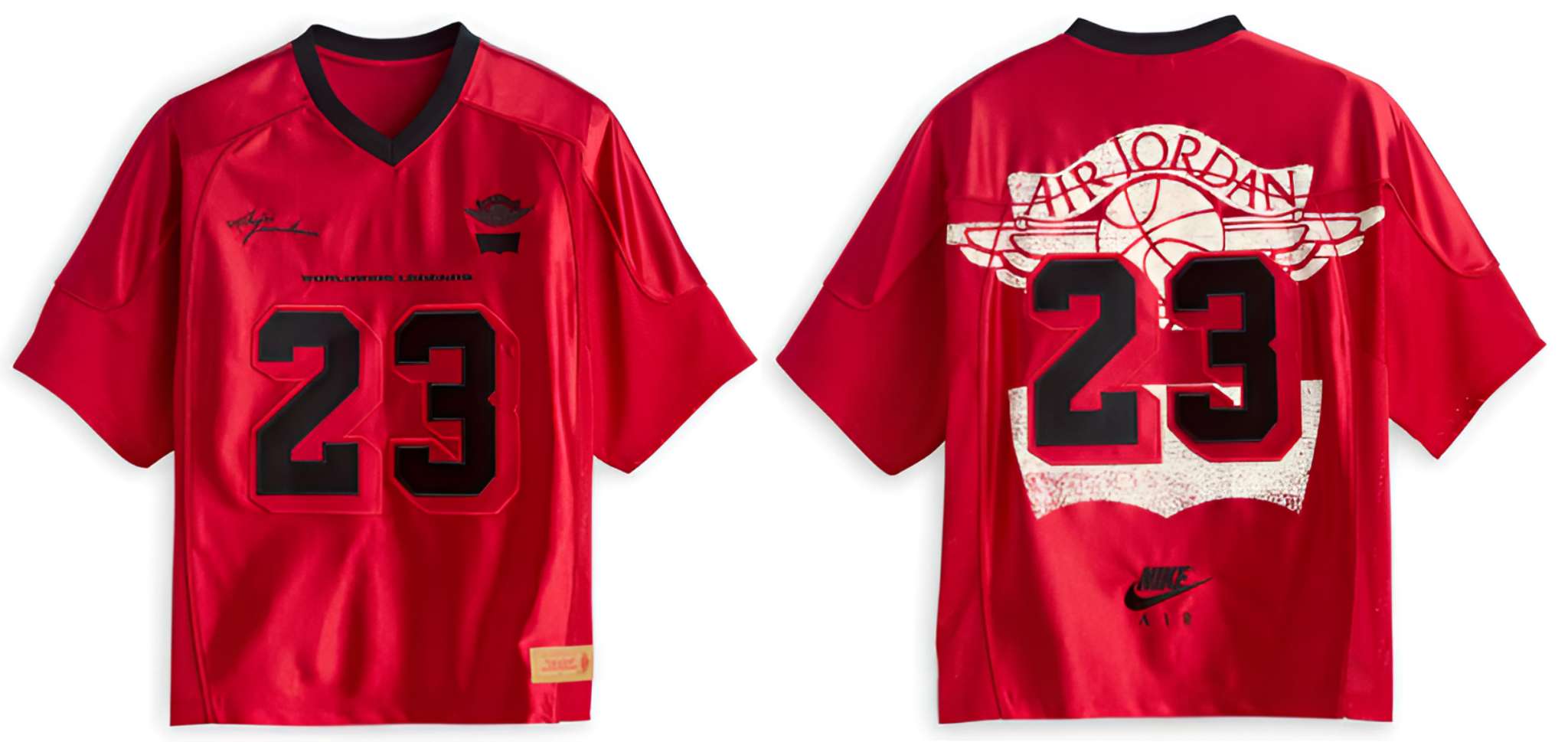 Air Jordan 23 Red Jersy Shirt | America Suits