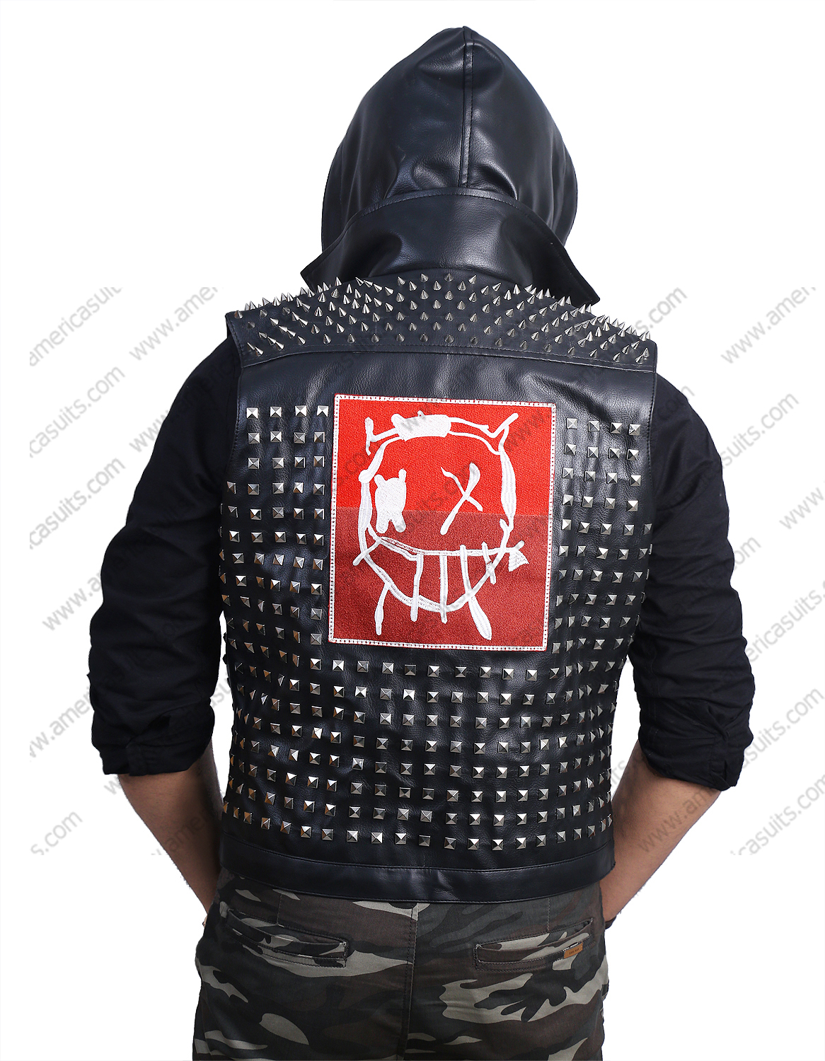 Watch Dog 2 Leather jacket For Men | americasuits.com